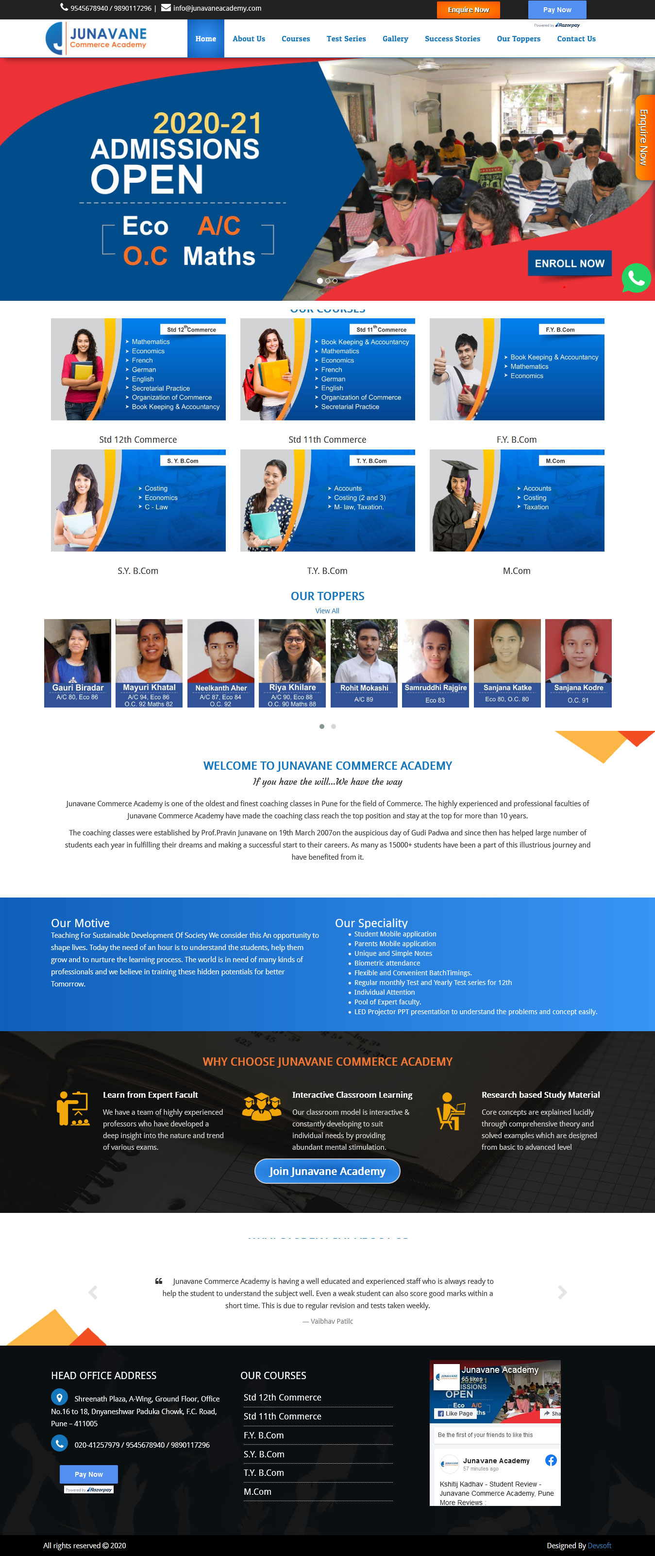 Devsoft Work - Junavane Academy